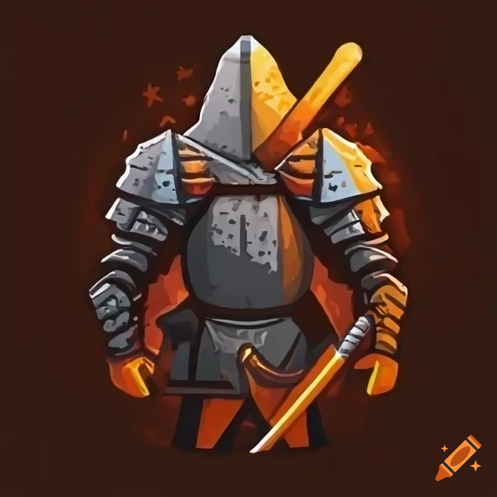 Medieval heavy attack icon on Craiyon