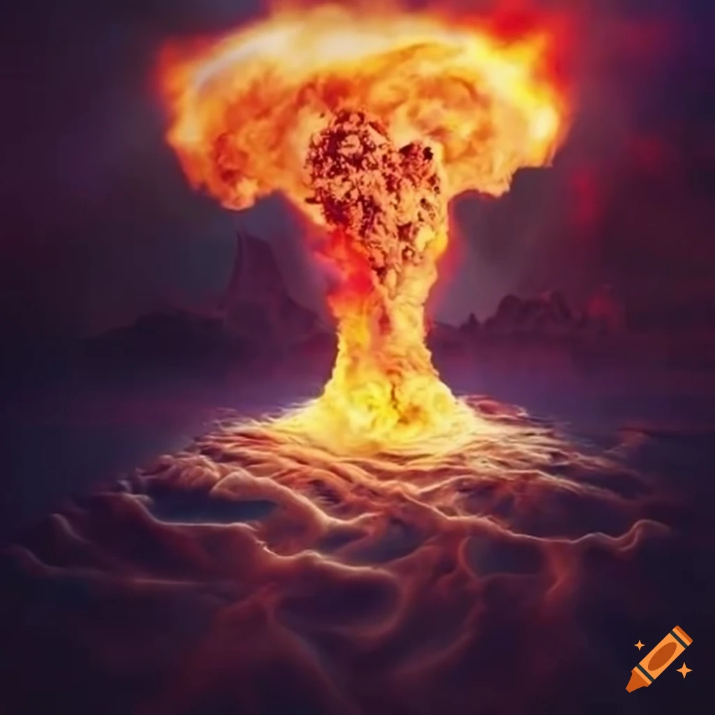 Surreal explosion on Craiyon