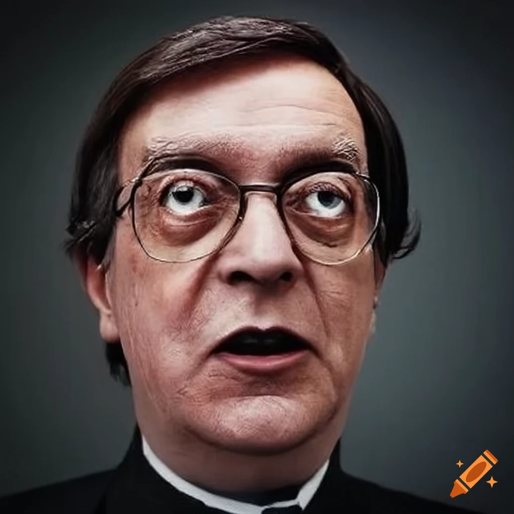 Paavo vayrynen with unusual expression on Craiyon