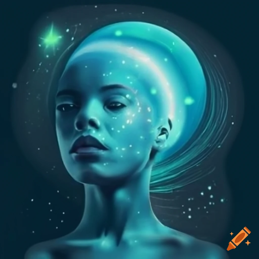 Image blending nature with technology in a harmonious composition on Craiyon