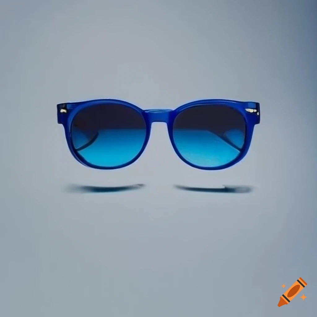Smilen eyewear gotham style #146 in blue color on Craiyon