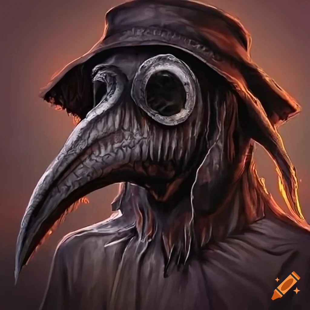 Illustration of the Black Plague on Craiyon