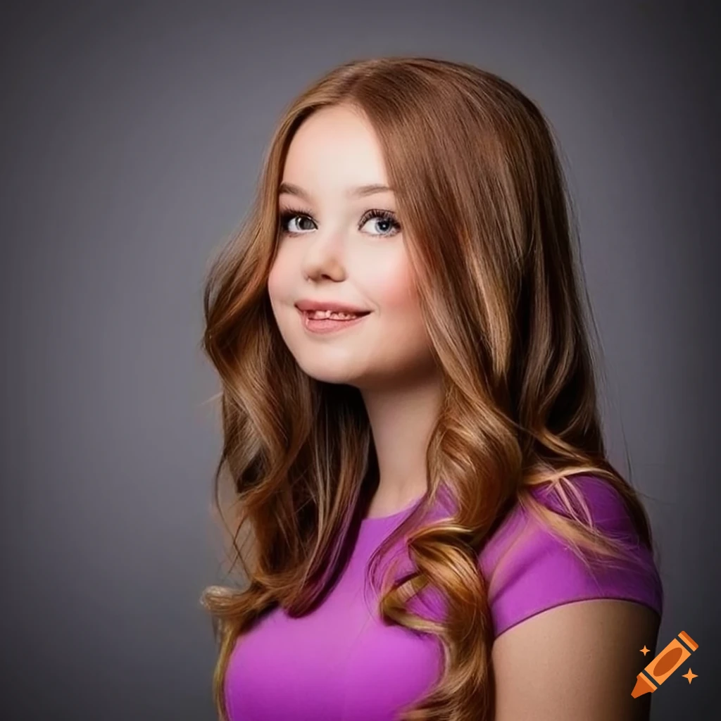 Realistic and detailed portrait of mabel pines on Craiyon