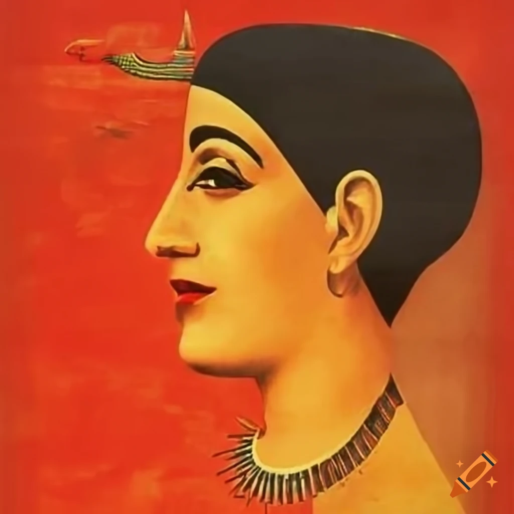 Communist propaganda posters in ancient egyptian style on Craiyon