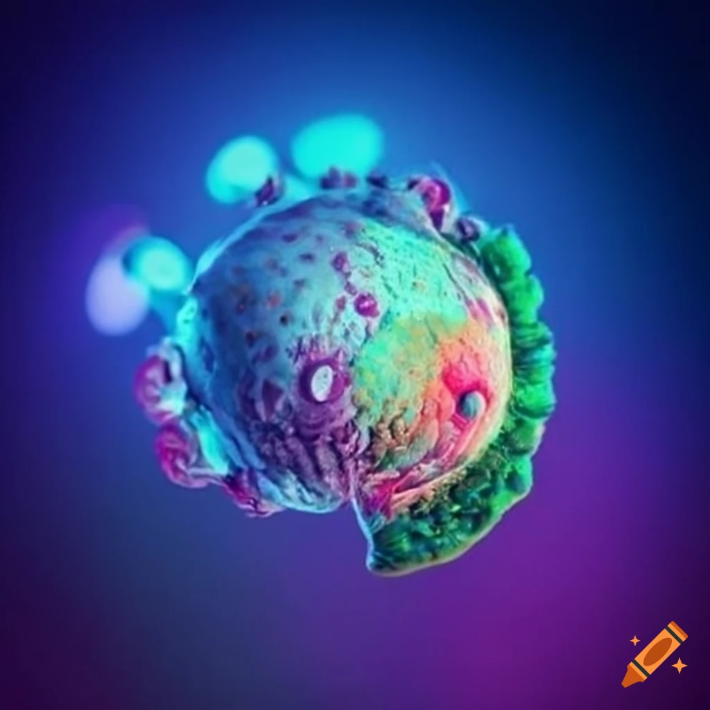 Microscopic view on Craiyon