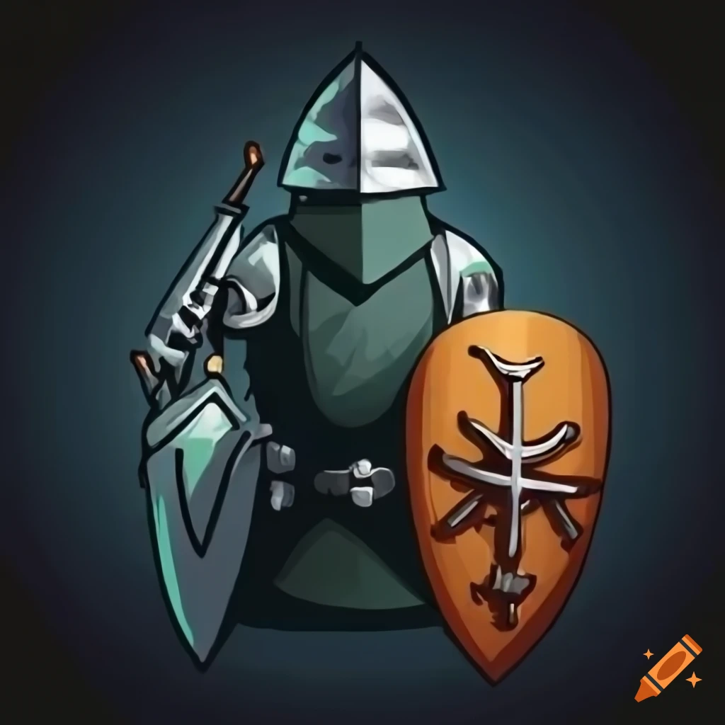 Medieval heavy attack icon on Craiyon