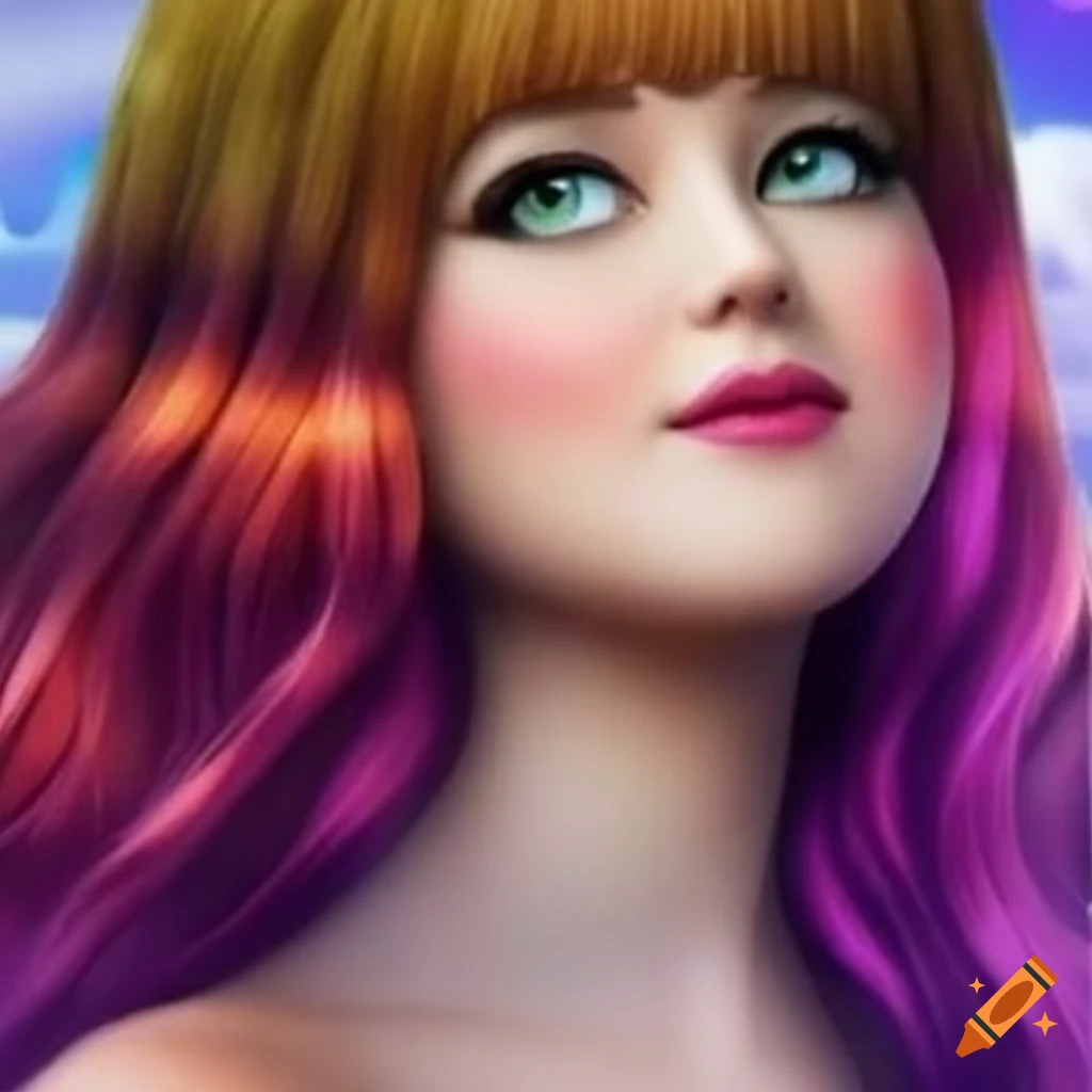 Mabel pines portrayed as the goddess venus in photo-realistic art on ...