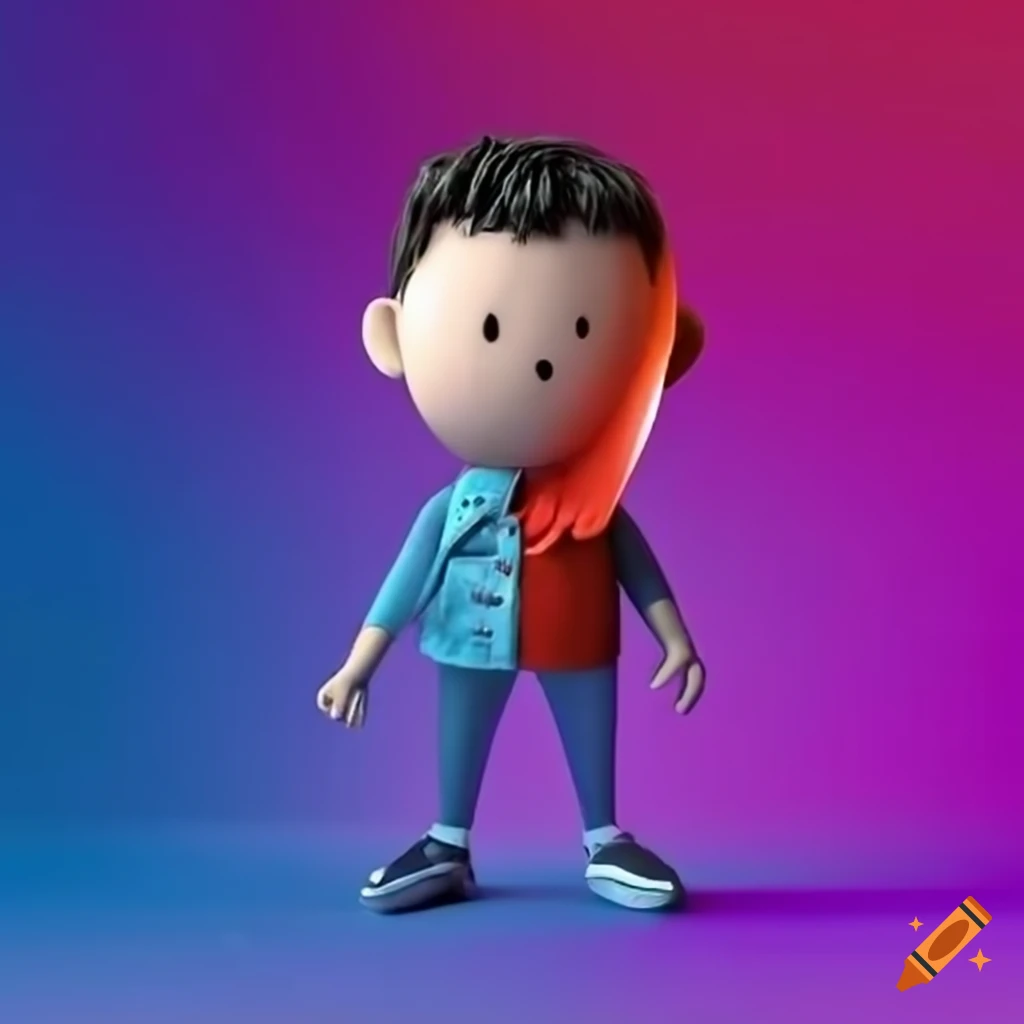 3d illustration of an animated character sitting on top of a social ...