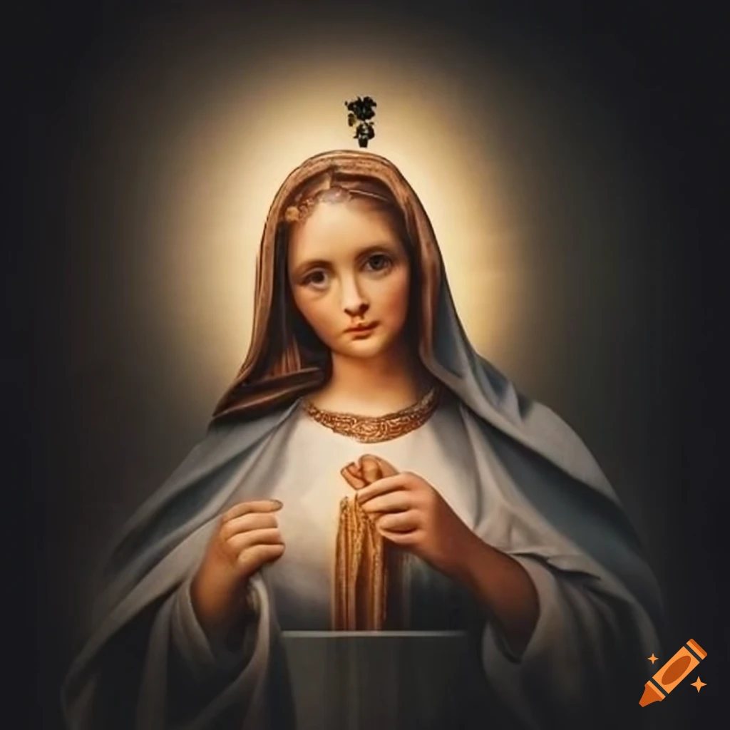 Catholic picture frame on Craiyon