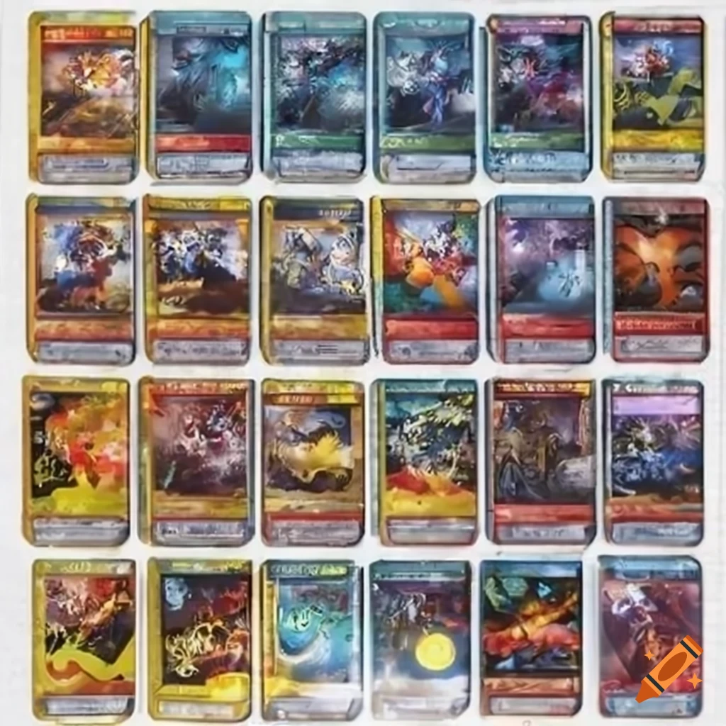 Pokémon, magic: the gathering, tcg card game on Craiyon