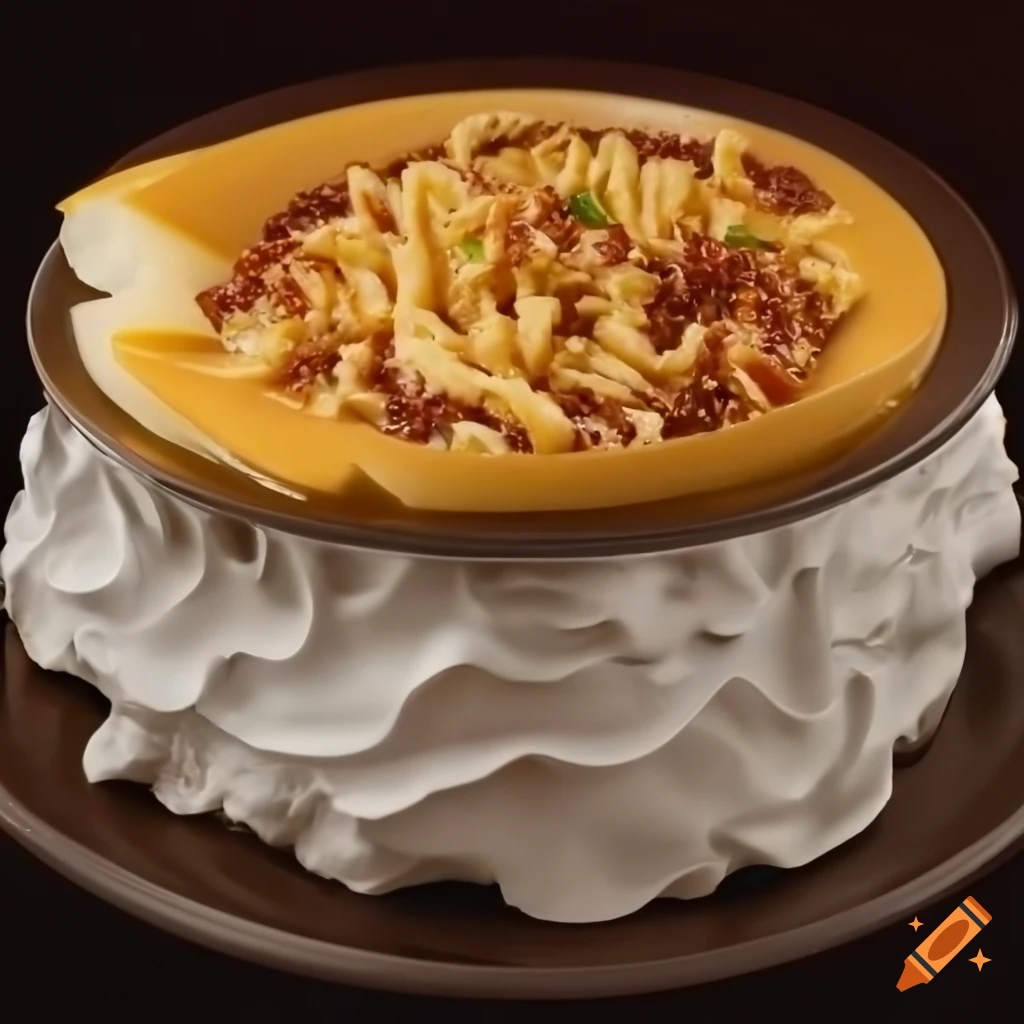 Whipped cream cheese layer topped with chili and cheese in a 8x8 pan on ...