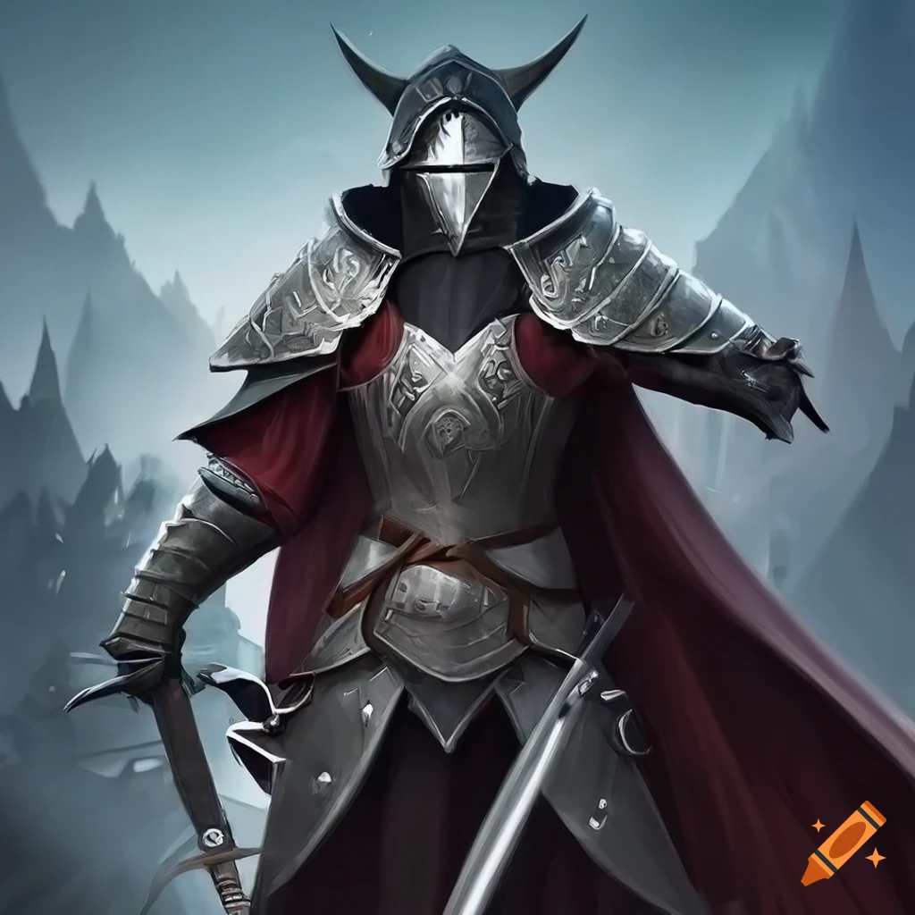 Highly detailed medieval warlock armor in dark fantasy setting on Craiyon