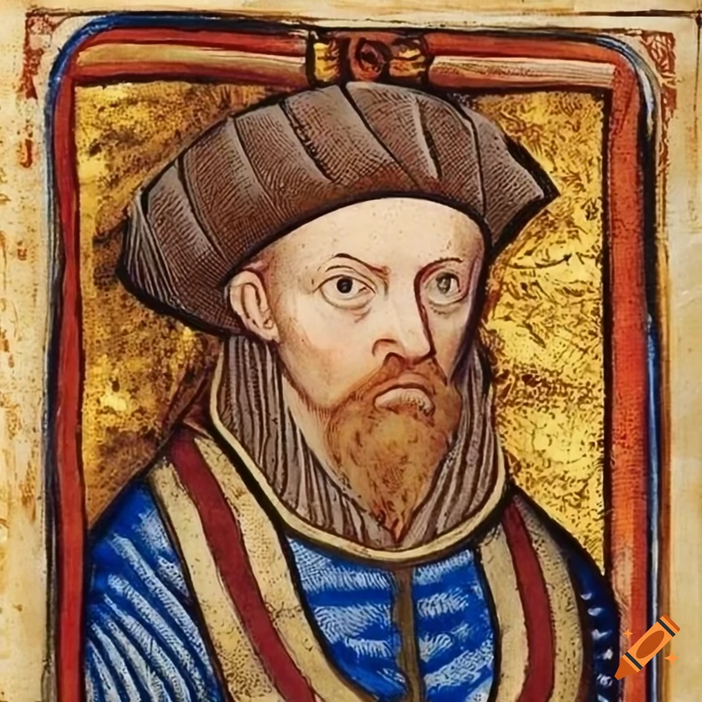 Medieval manuscript illustration of nobleman named luke stormgavair on ...