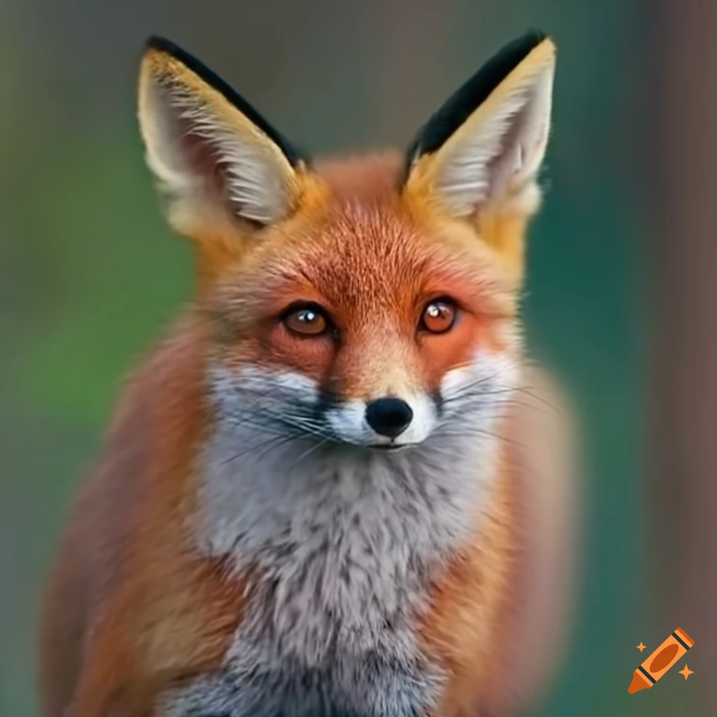 Cute little fox on Craiyon