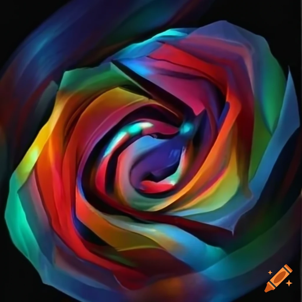 Abstract swirl pattern on Craiyon