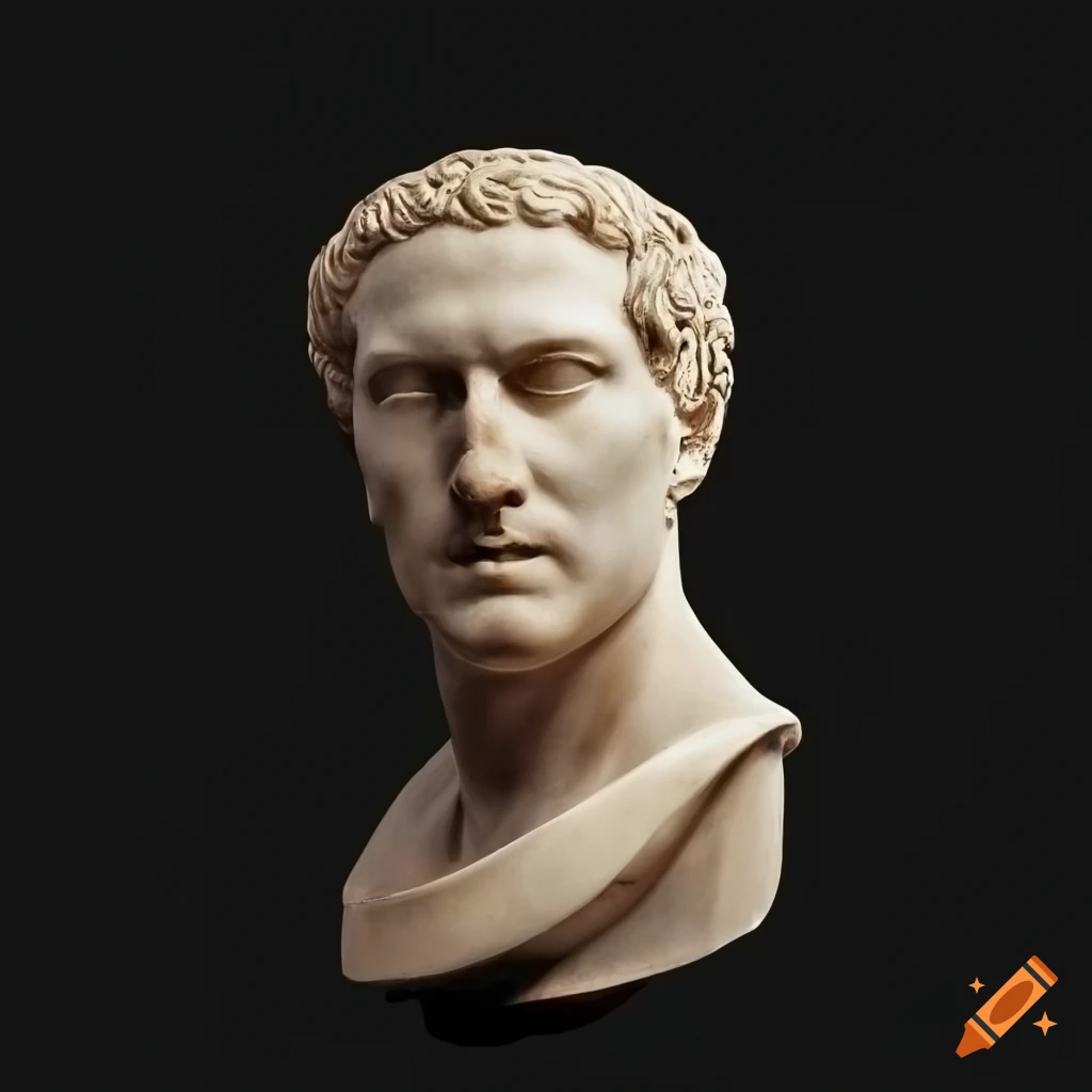 Roman bust of benjamin maxwell on Craiyon