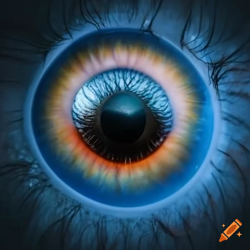 Eye made of machine parts on Craiyon