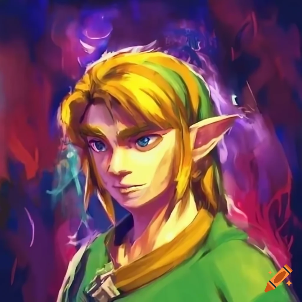 Legend of zelda link character on Craiyon