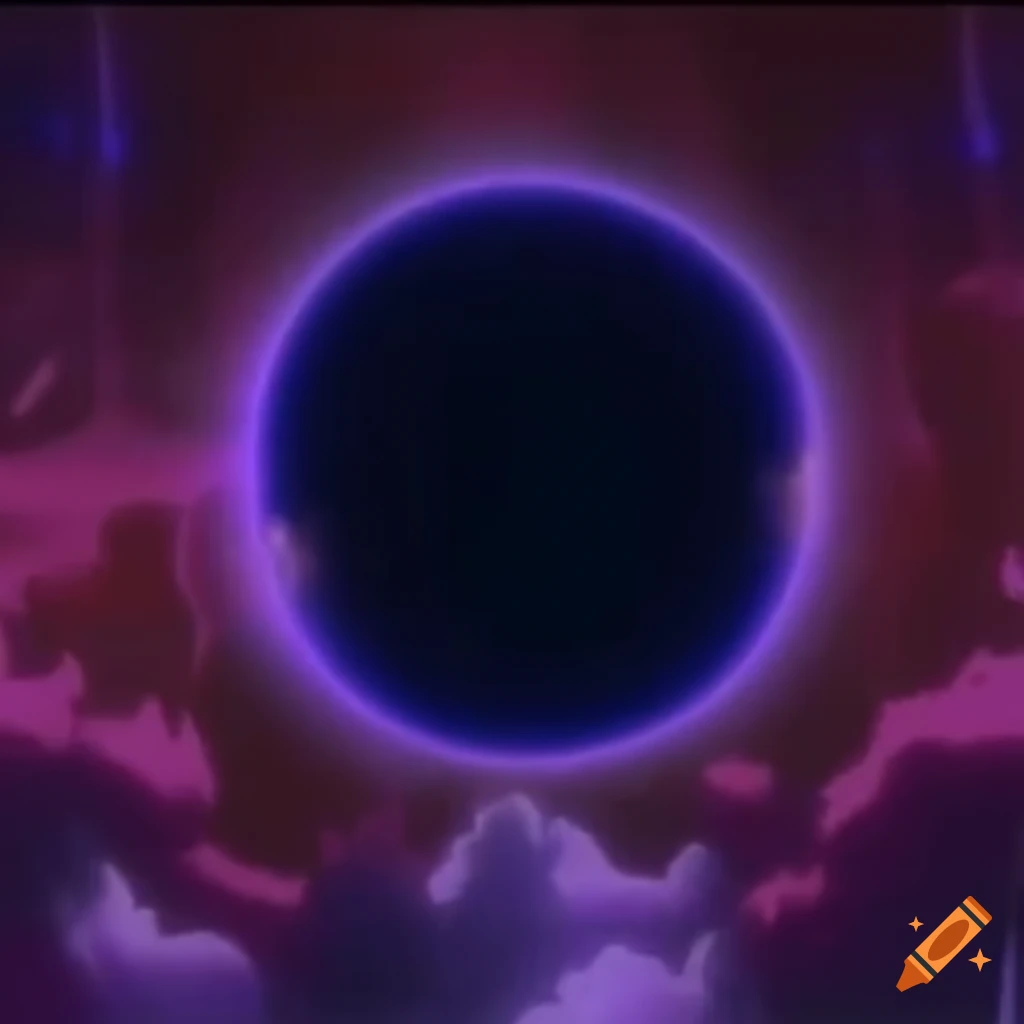 Shiny 3d dazzling eclipse with japanese text in anime style on Craiyon