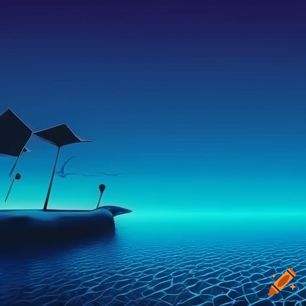 Blue geometric relaxing wallpaper in hd on Craiyon