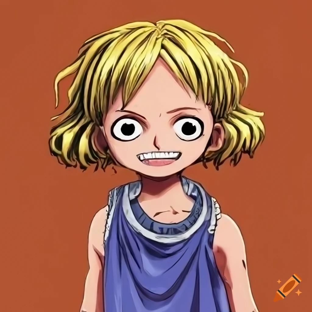 Little child portrait in one piece anime style on Craiyon