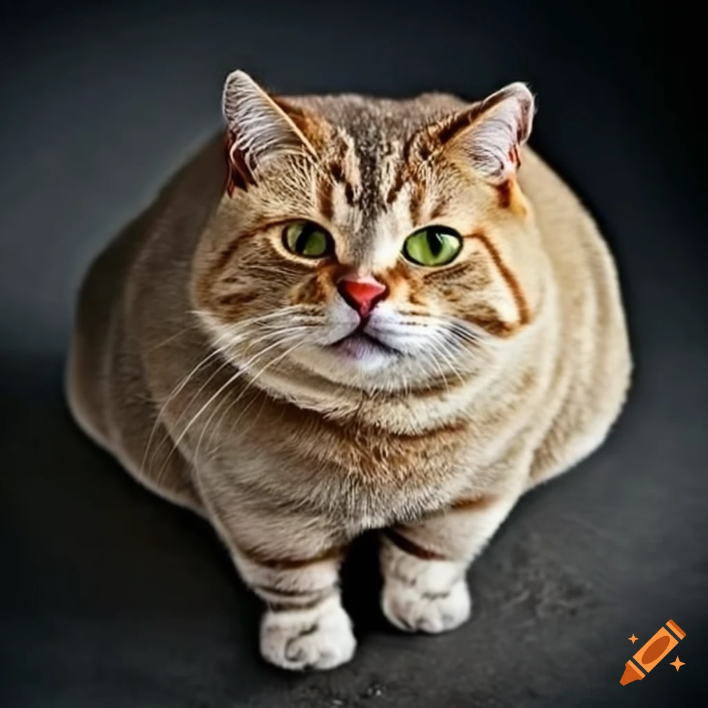 Chubby cat on Craiyon