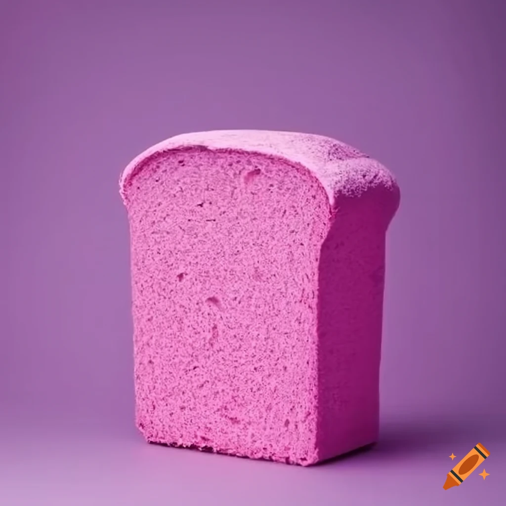 Pink bread loaf on Craiyon