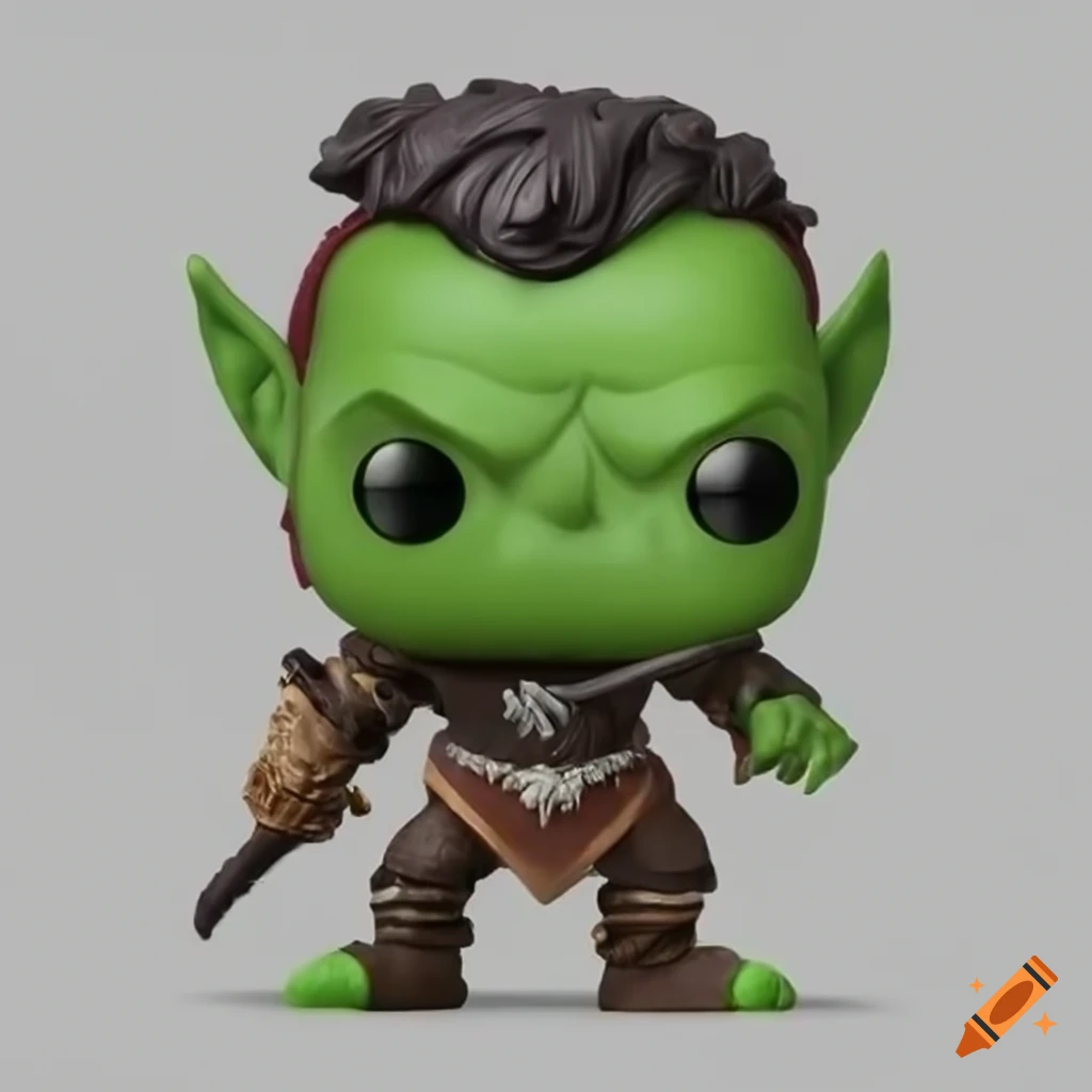 Orc figurine pop on Craiyon