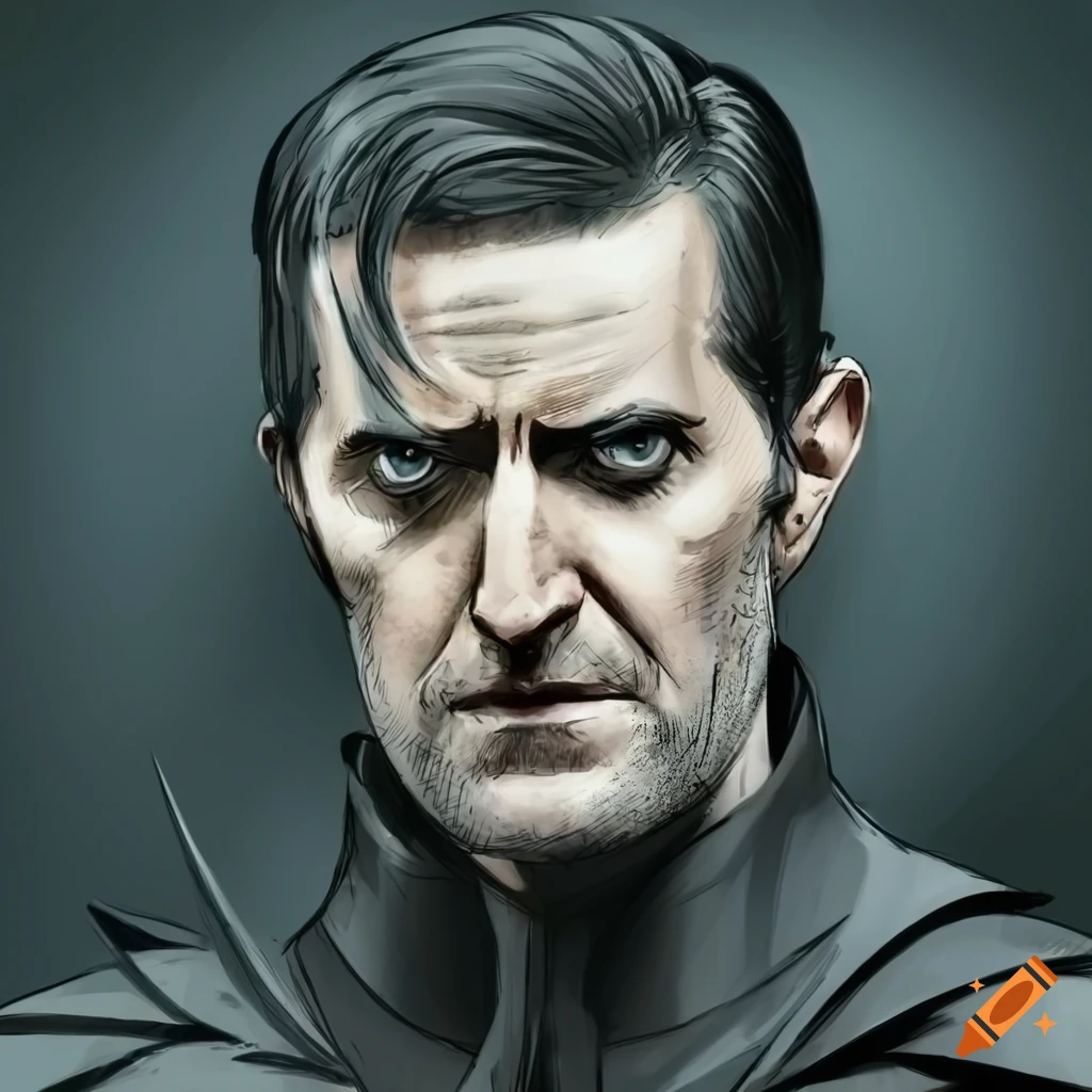 Comic book style portrait of richard armitage as batman on Craiyon