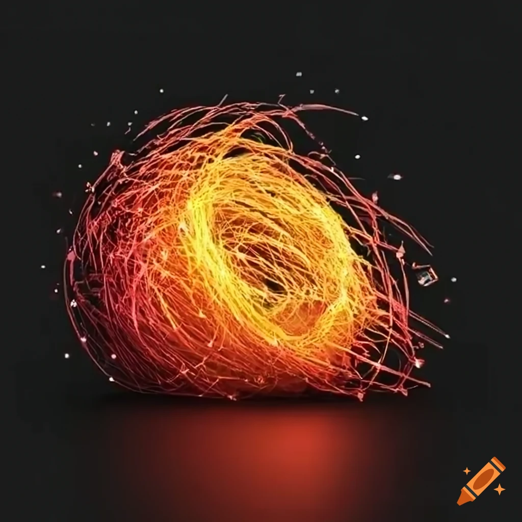 Smart fiber working with nanorobotics in a futuristic concept on Craiyon