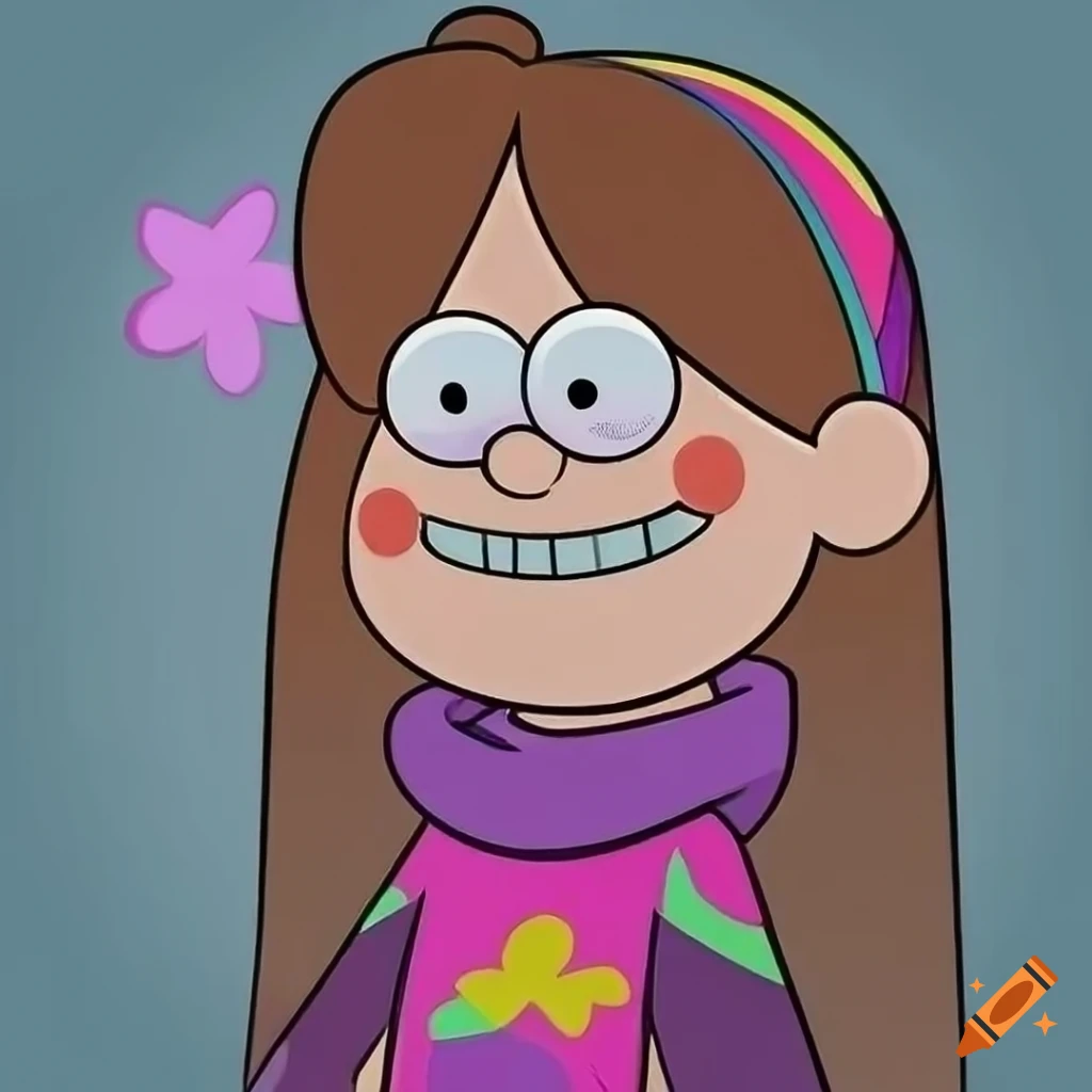 Detailed portrait of Mabel Pines in high-resolution 4K on Craiyon