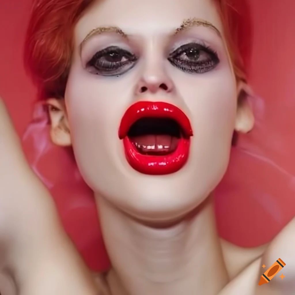 Manikins with red lips and 5 arms dancing in a disco on Craiyon