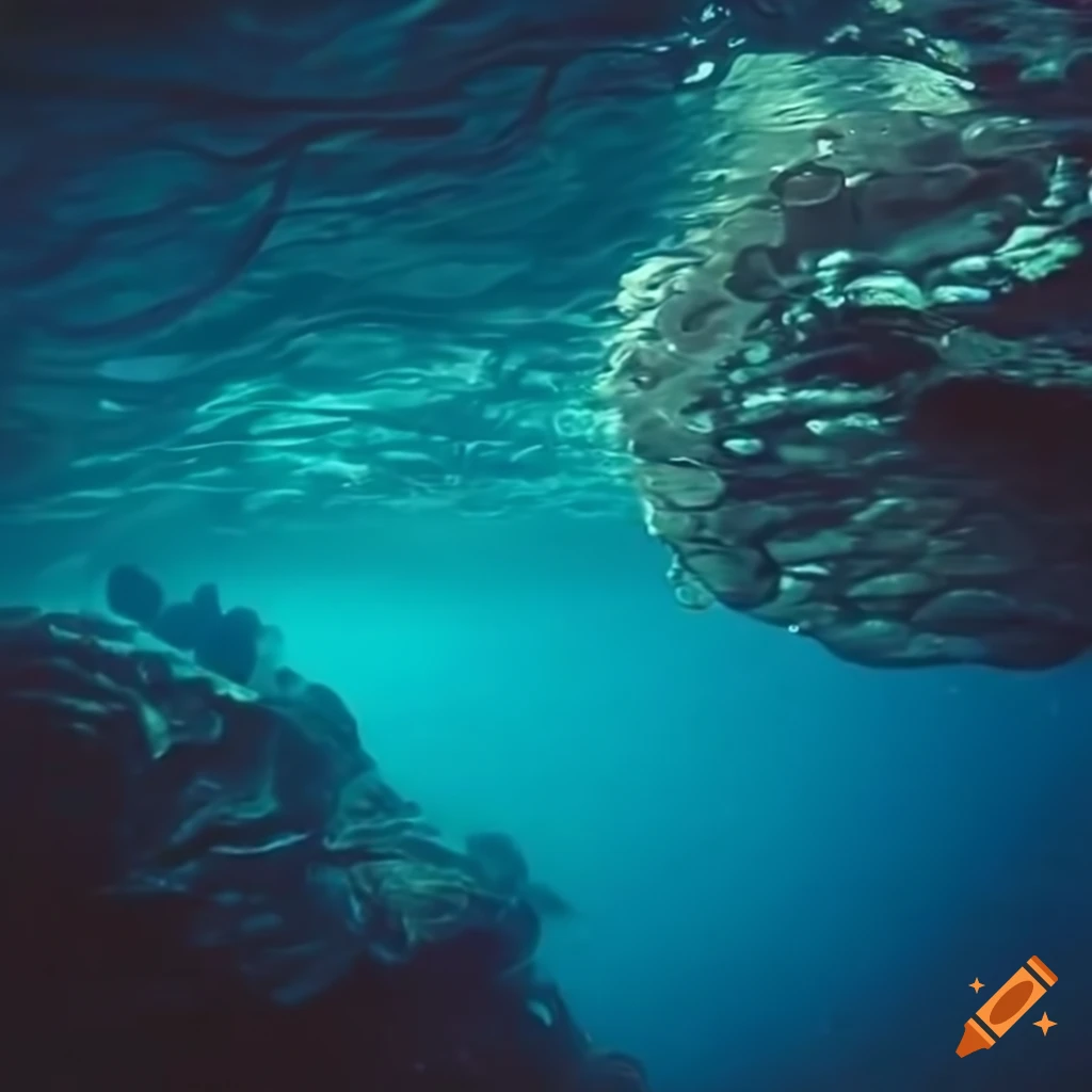Underwater scene on Craiyon
