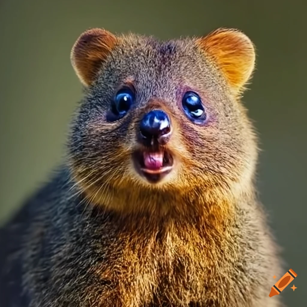 Shocked quokka on Craiyon