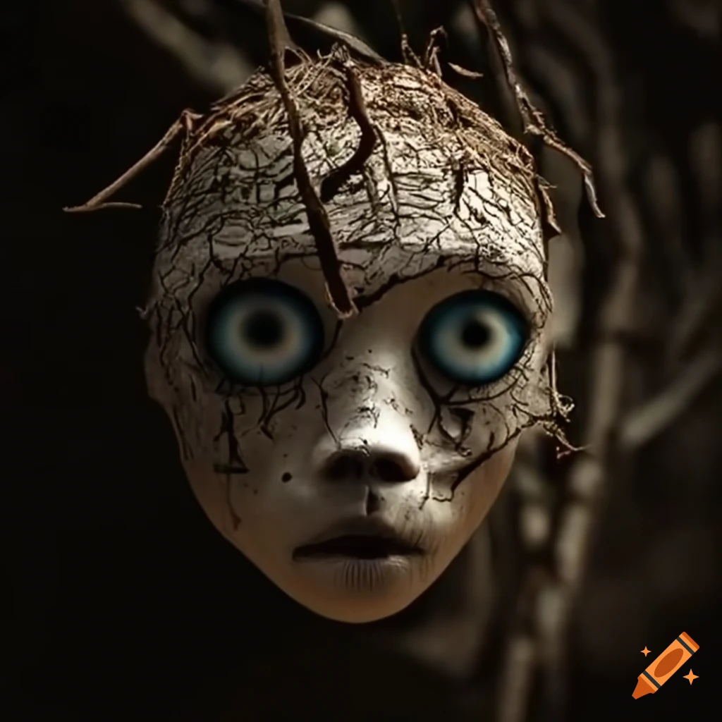 Tree with a mysterious eyeball in the branches on Craiyon