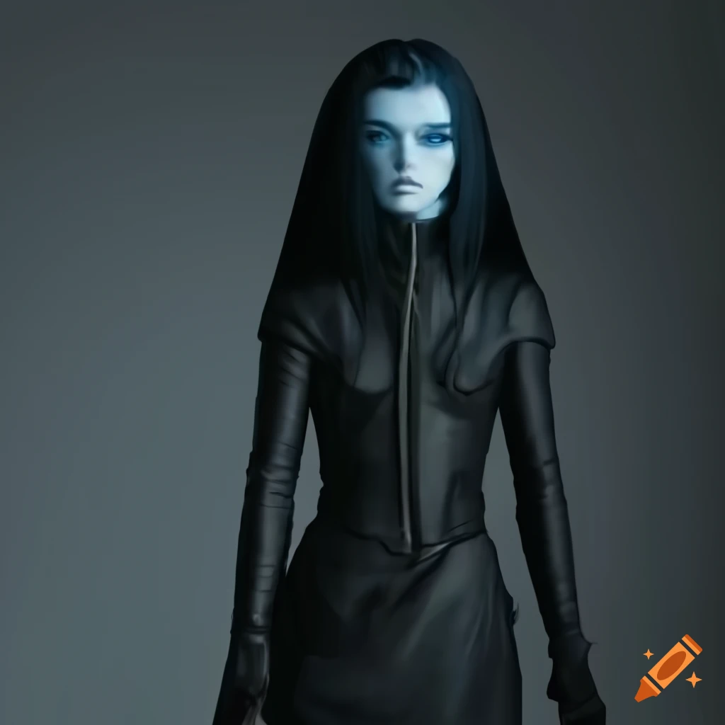Realistic image of re-l mayer from ergo proxy in space on Craiyon