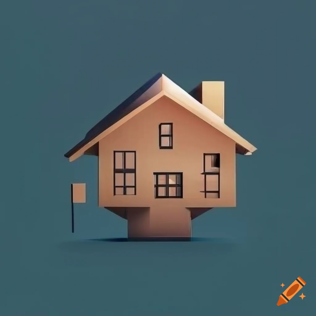 Immono logo with a house symbol on Craiyon