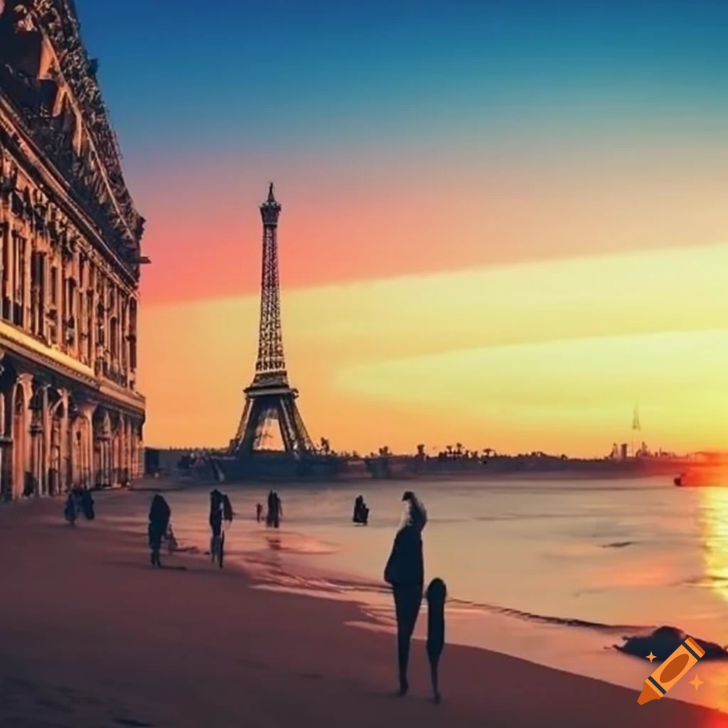 Paris plage on Craiyon