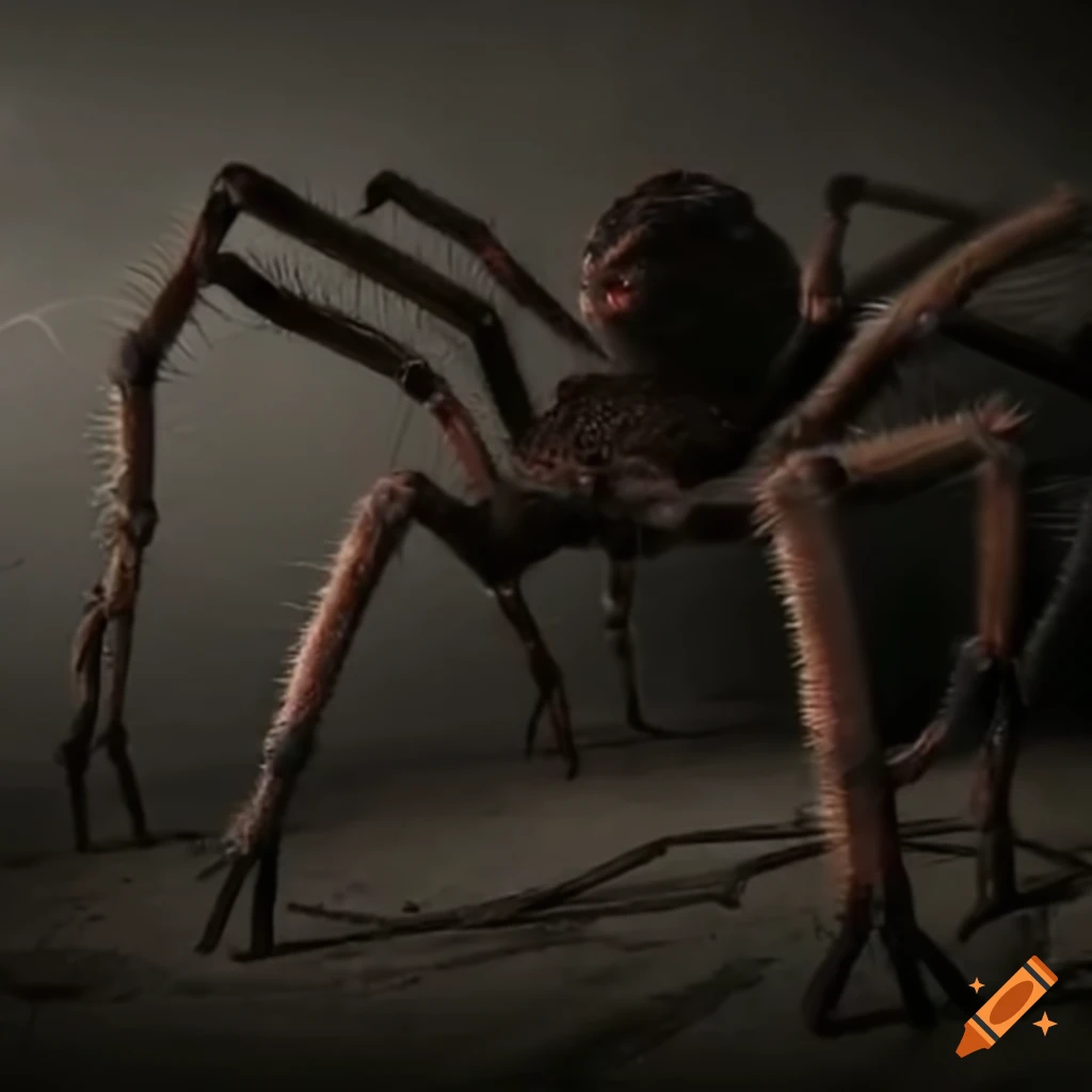Giant spider on Craiyon