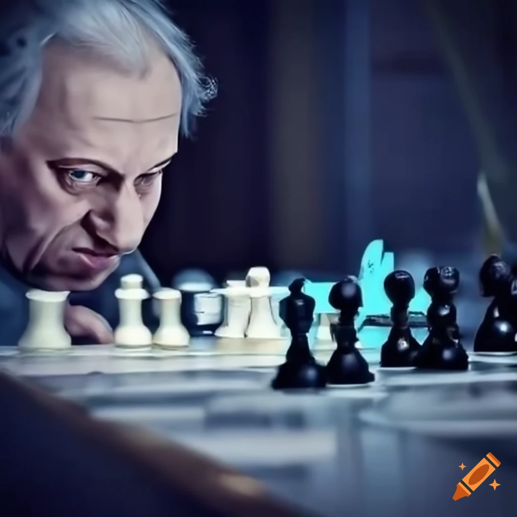 Vittorio sgarbi playing chess with connor from detroit: become human on ...