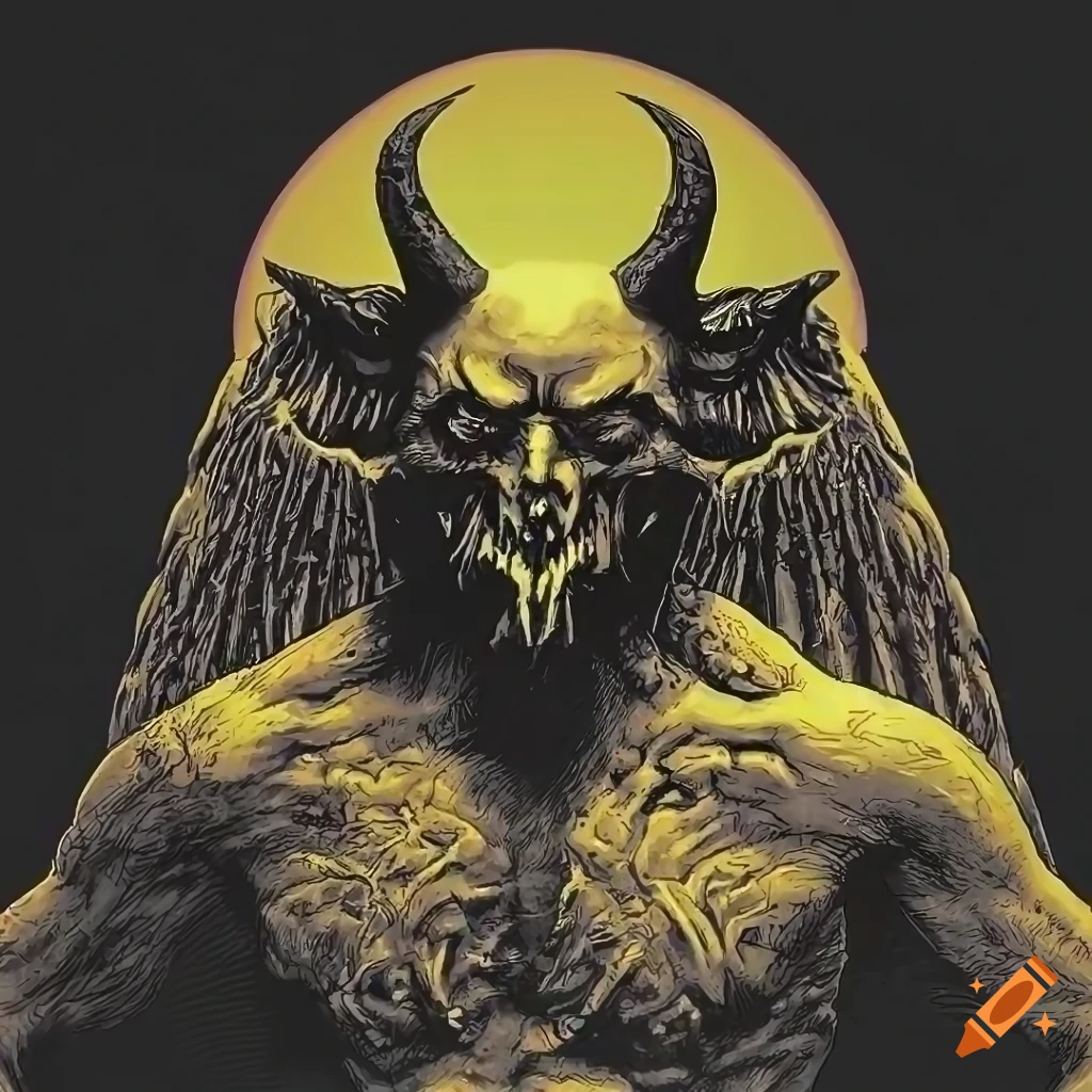 Horned angelic demon apostle design inspired by Kentaro Miura and ...