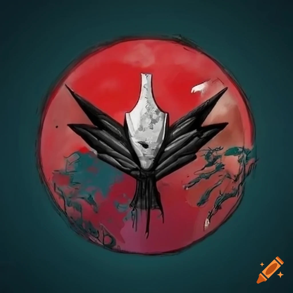 Insignia for a rebel group fighting dystopian governments on Craiyon