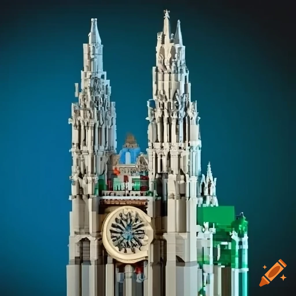 Chartres cathedral lego on Craiyon