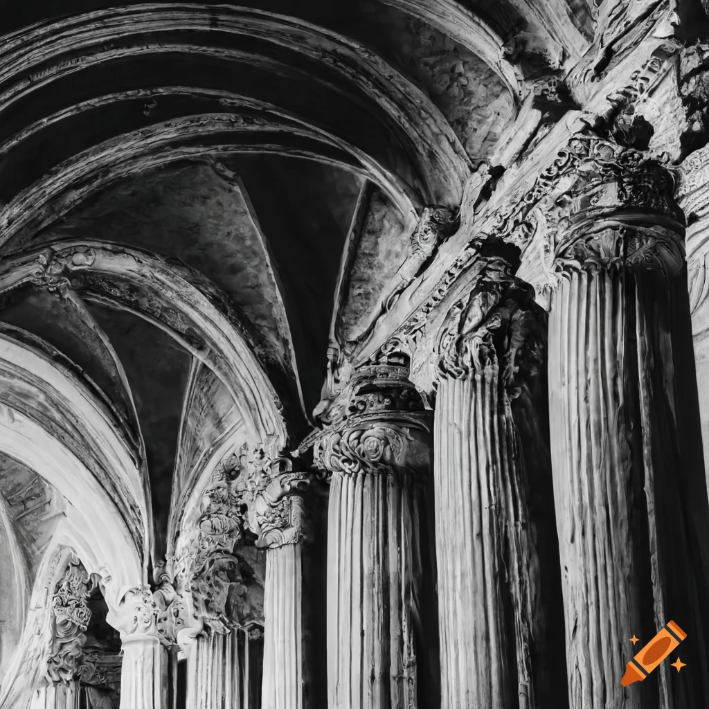 Detailed high definition greek style archway on Craiyon