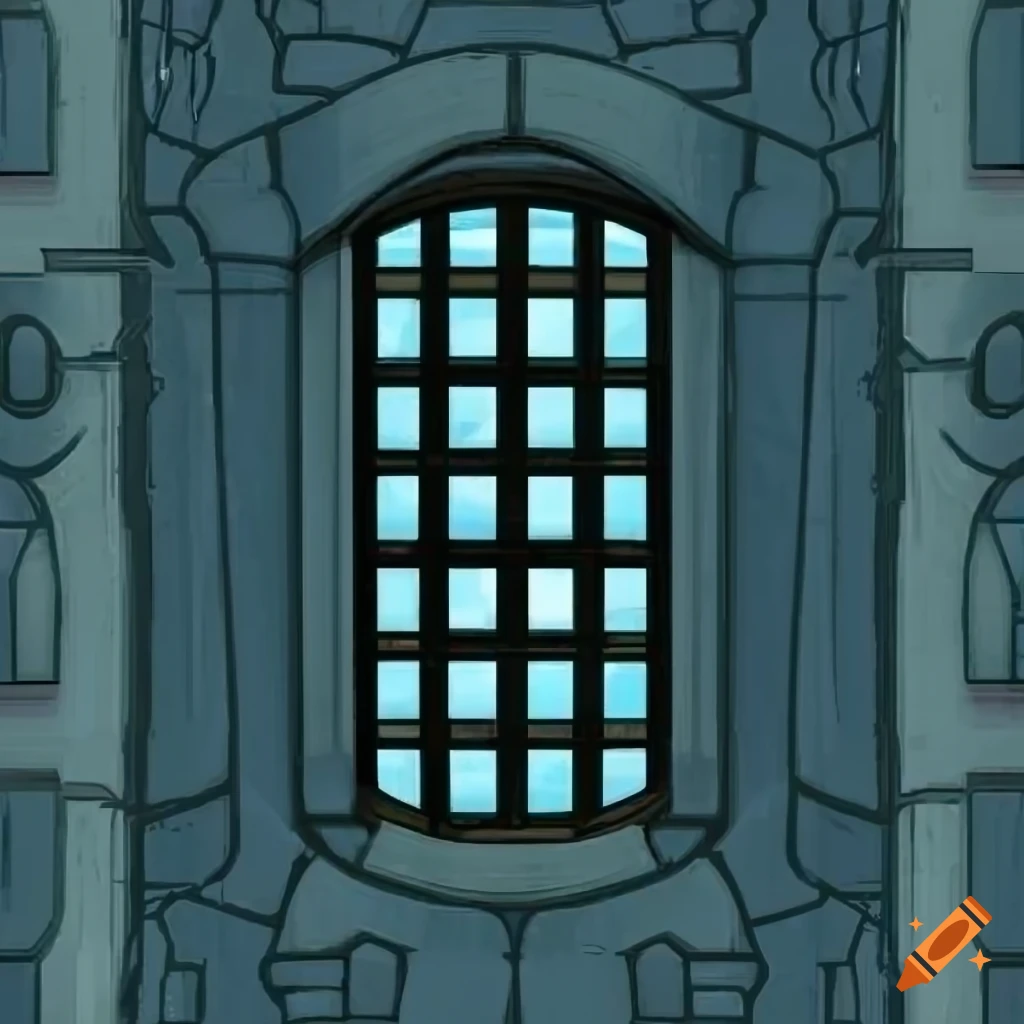 Moebius illustration futuristic temple window seamless texture on Craiyon