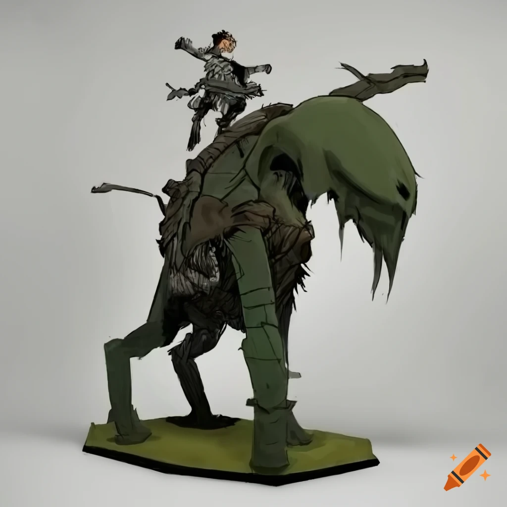 Wander from shadow of the colossus on Craiyon