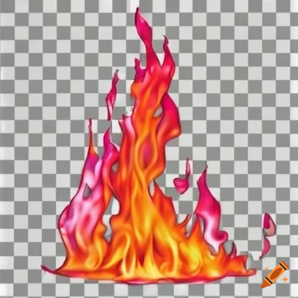 Pink flames on Craiyon