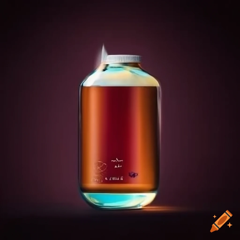 Elixir bottle with magical potion on Craiyon