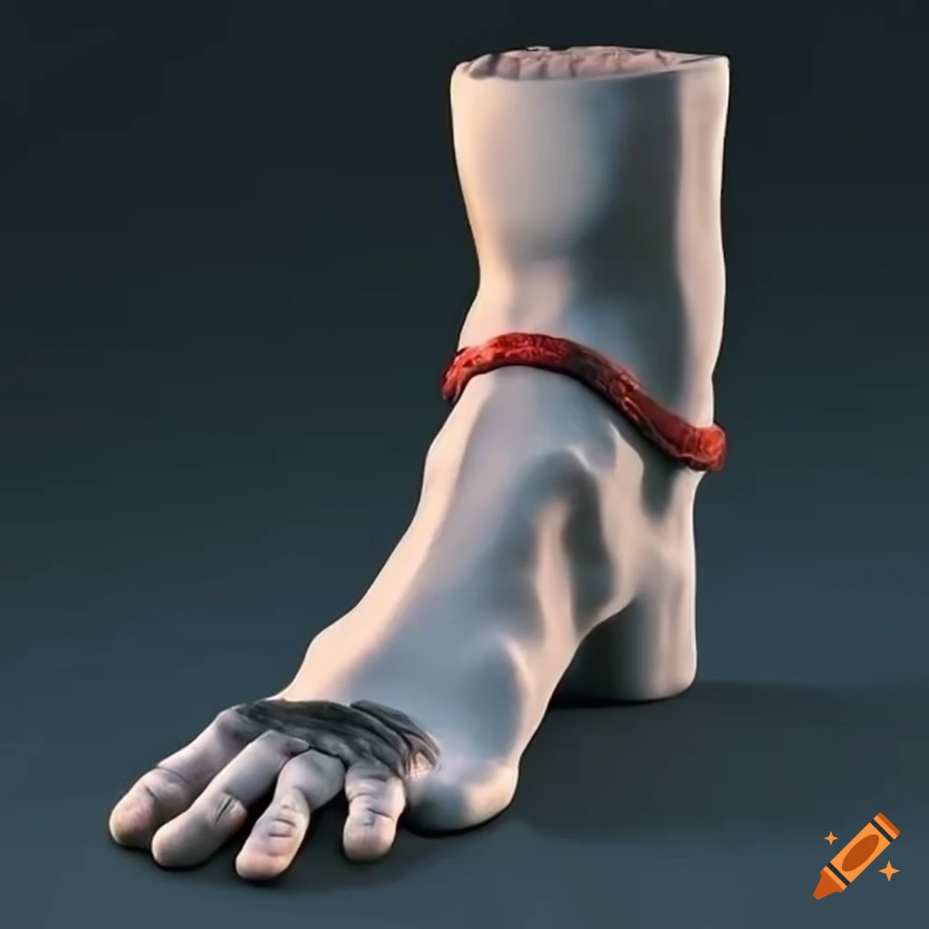 Innovative human foot with built-in wheels at stonehenge on Craiyon