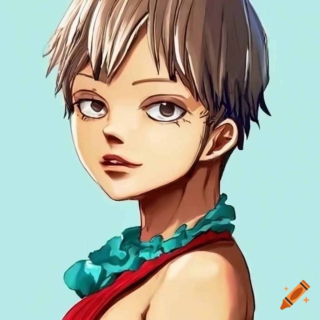 Random npc with short hair in one piece anime style portrait on Craiyon